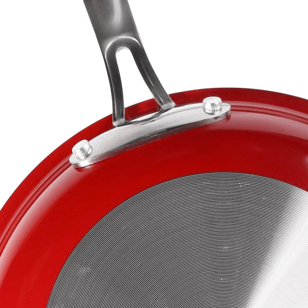 SideDeal: Red Copper 12" Pan with Helper Handle