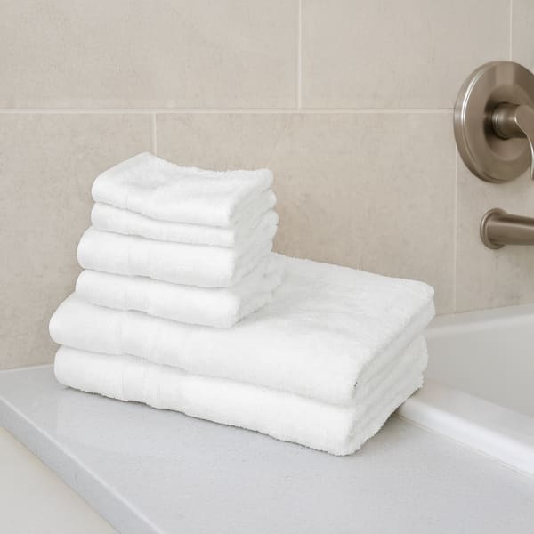 MorningSave: Bibb Home 6-Piece Combed Cotton Towel Set