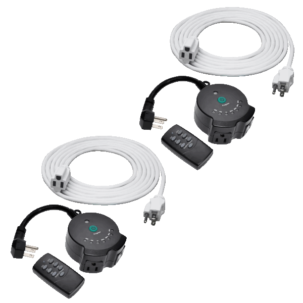 MorningSave: 2-Pack: ClearPower Outdoor Water-Resistant Lighting Timers