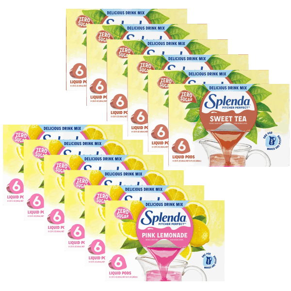 SideDeal: 72-Pack: Splenda Peel & Pour Sweet Tea & Pink Lemonade Drink ...