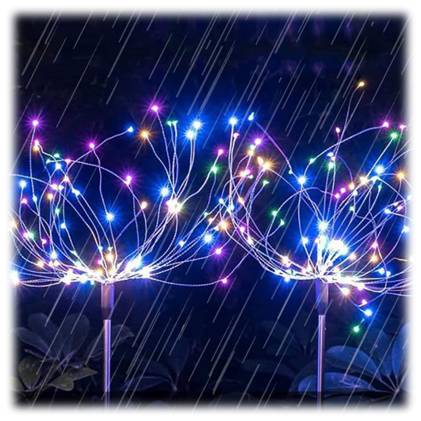 SideDeal: 4-Pack: Boundary LED Solar Firework Garden Light