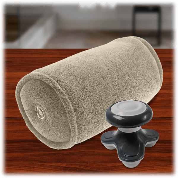 SideDeal: Invigorate Massaging Roll Pillow & Mini Body Massager