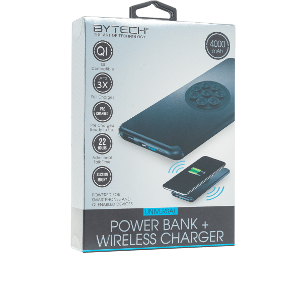 MorningSave: Qi Charging 4000 mAh Wireless Power Bank w/ Suction Cups ...