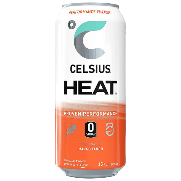 SideDeal: 24-Pack: Celsius HEAT Performance Energy Drink 16 oz (Mango ...
