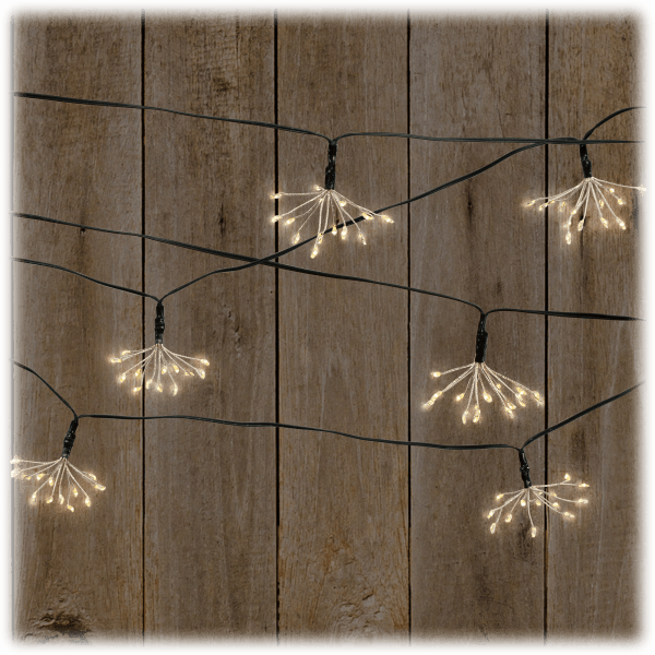 MorningSave: 4-Pack: Ideaworks Solar-Powered Starburst String Lights