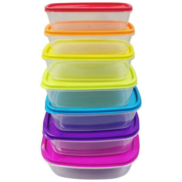 Meh: Farberware 14-Piece Plastic Rectangle Nesting Storage Set