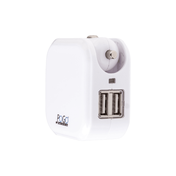 SideDeal: 2-Pack: Pogo Power Bin Dual USB Charger for Home & Car