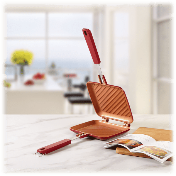 MorningSave: Red Copper Flipwich Panini and Sandwich Maker As Seen on TV