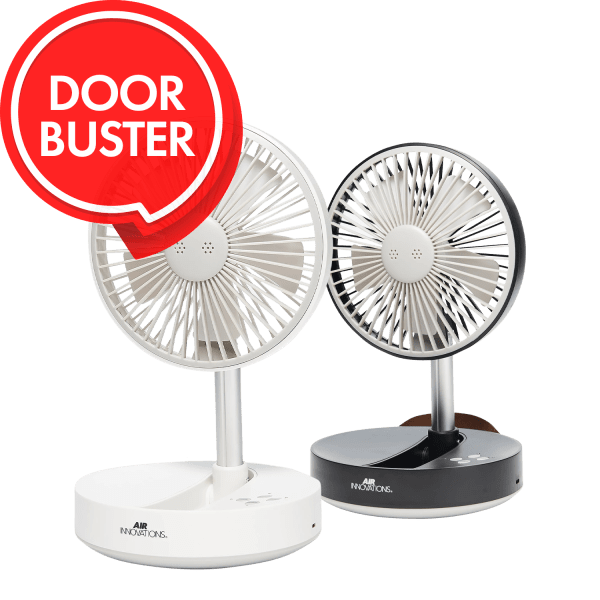 MorningSave: Air Innovations Rechargeable 8" Portable 3-in-1 Telescopic Fan