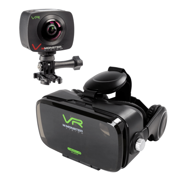 MorningSave: Monster Vision 360 Camera with VR Headset (w/ integrated ...