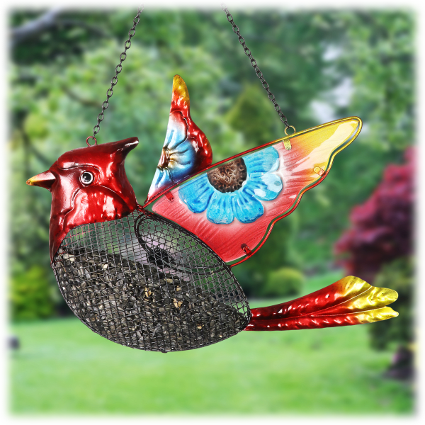 MorningSave: Exhart Cardinal Bird Seed Feeder