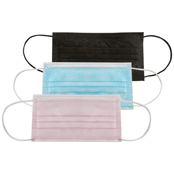 MorningSave: 50-Pack: Individually Wrapped Disposable 3-Ply Face Masks