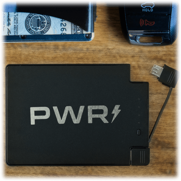 Meh: 8-Pack: PWRCard 2500mAh Slim Power Banks with Integrated Charging Cables