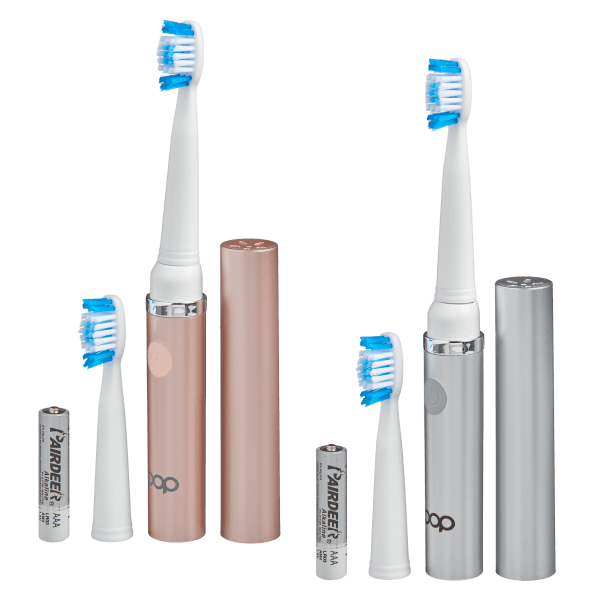 SideDeal: 2-Pack: Go Sonic Toothbrushes with 4 Brush Heads