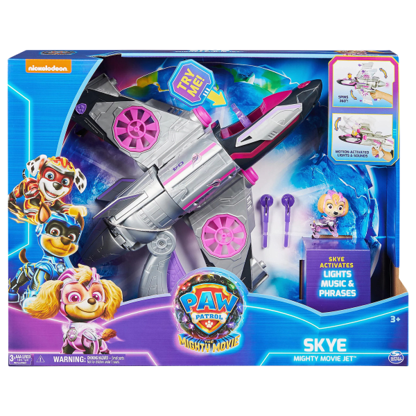 MorningSave: Paw Patrol Mighty Movie Skye 360 Rotating Jet with Sounds