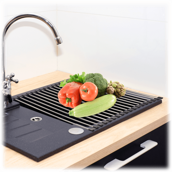 Meh: 2-Pack: Madison York Roll Up Kitchen Sink Drying Rack