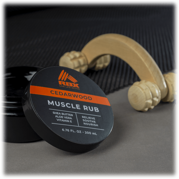 SideDeal: RBX 4-Wheel Wooden Muscle Massage Roller with Cedarwood ...