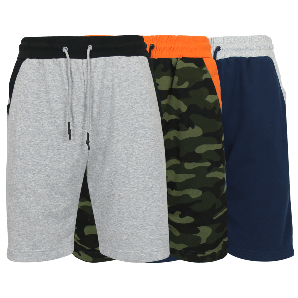 MorningSave: 3-Pack: Men's French Terry Lounge Shorts With Contrast Trim