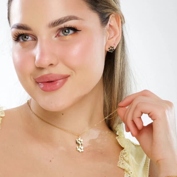 MorningSave: Hollywood Sensation Double Paw Print Necklace