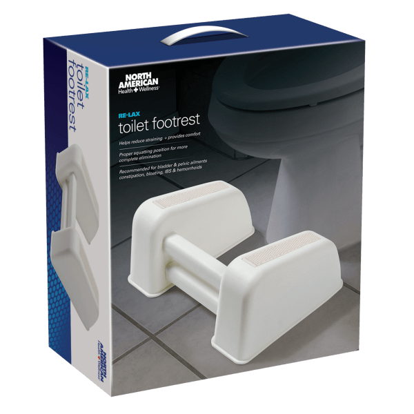 MorningSave: North American Health & Wellness Re-Lax Toilet Foot Rest