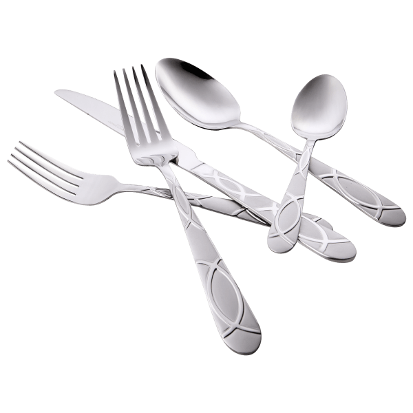 MorningSave: Kitchinox 51-Piece Lily Frost Flatware Set
