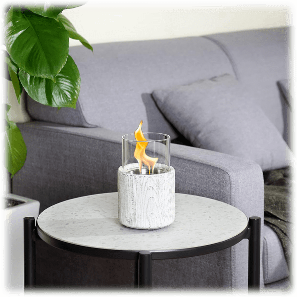 Meh: 2-Pack: Home Zone Living Concrete Portable Table-Top Fire Bowl