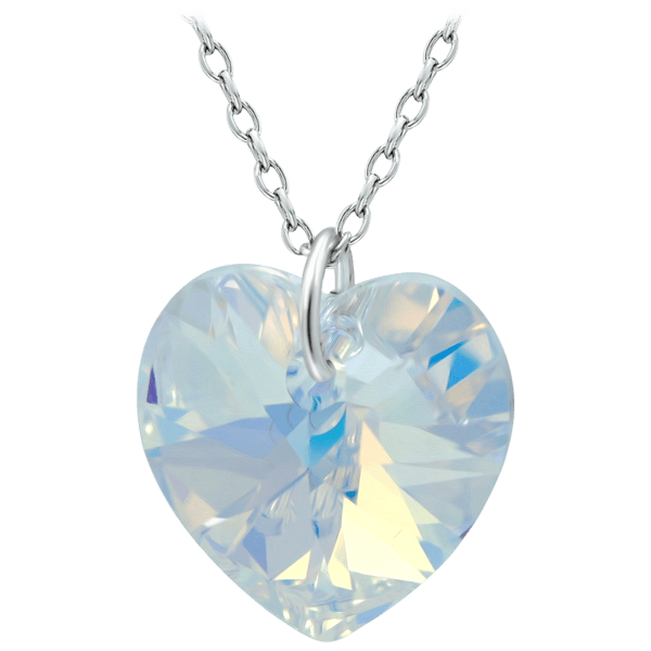 MorningSave: Designs by FMC Swarovski Crystal Heart Pendant on 18 ...