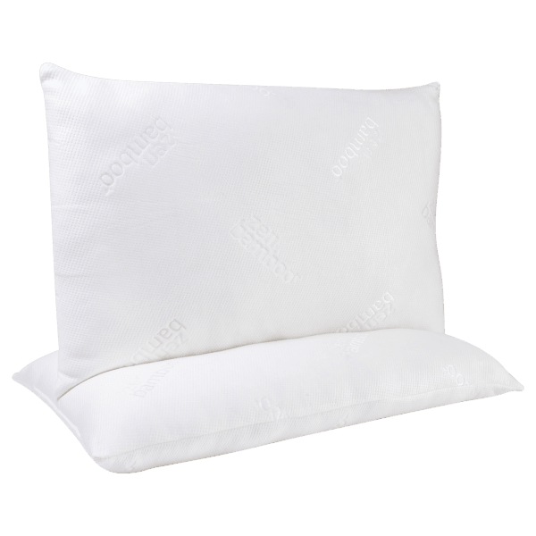 Meh: 2-Pack: Zen Bamboo Plush Cooling Gel Fiber Pillows