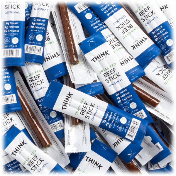 SideDeal: 60-Pack: Think Jerky Original Grass-Fed Beef Sticks