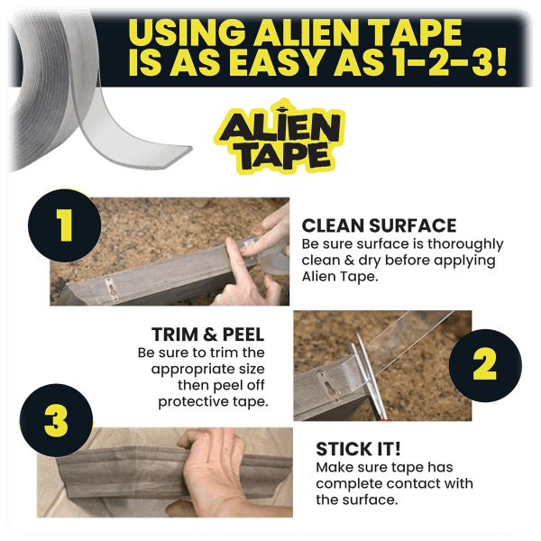 Meh: 5-Pack: Bell and Howell Reusable Alien Tape Rolls with Nano-Grip ...