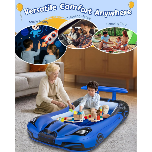 MorningSave: Cherimor Twin Race Car Air Mattress for Children