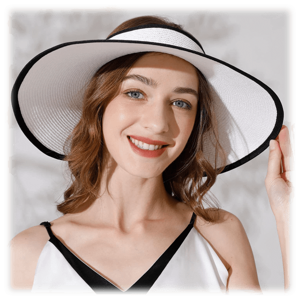 MorningSave: Livingston Women's Wide Brim Open-Top Sun Hat with UV ...