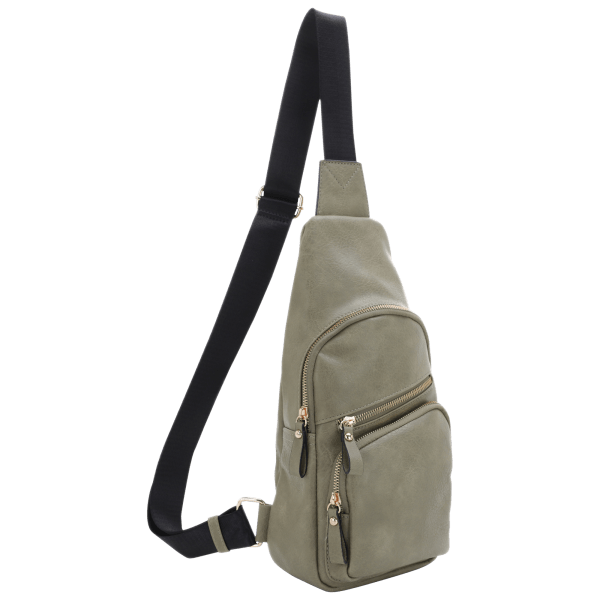 MorningSave: Malibu Skye Violet Sling Bag with Front Zipper and Zipper ...