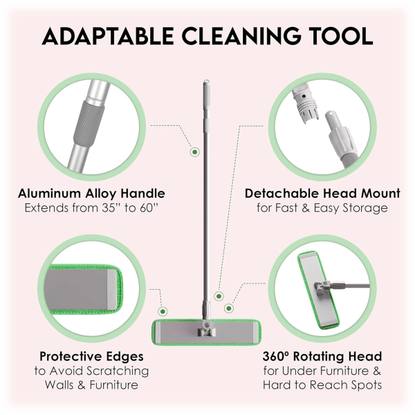 MorningSave: 2-Pack: Turbo Microfiber 360-Spin Mop Floor Cleaning System