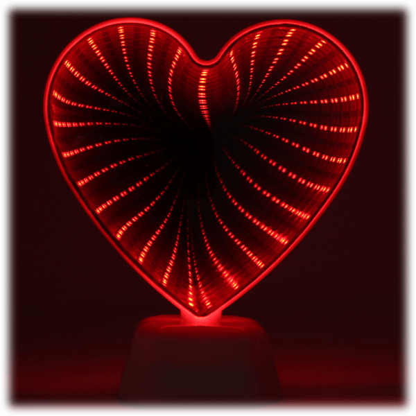 MorningSave: Hearth & Haven Laser Light Desktop Heart Infinity Mirror