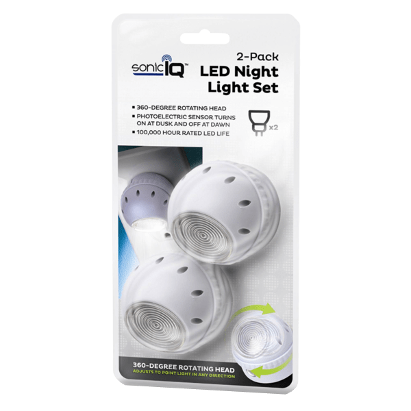 MorningSave: 2-Pack: Sonic iQ LED Night Light