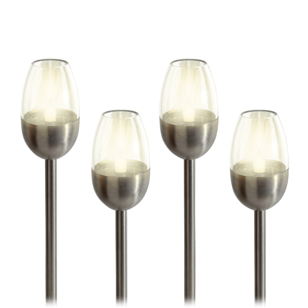MorningSave: 4-Pack: Brookstone Candle Stake Lights
