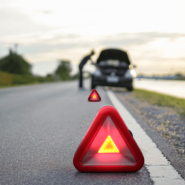 SideDeal: 2-Pack: AutoBasics Roadside LED Safety Triangle Lights