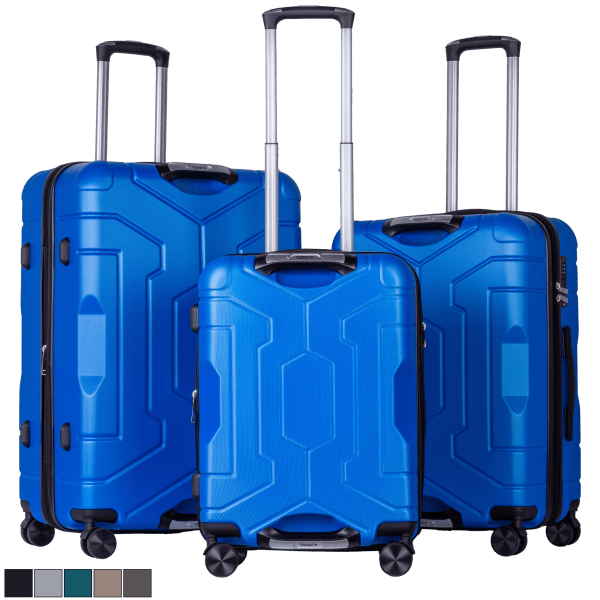 MorningSave: Rugged Cargo 3-Piece Hardside Luggage Set