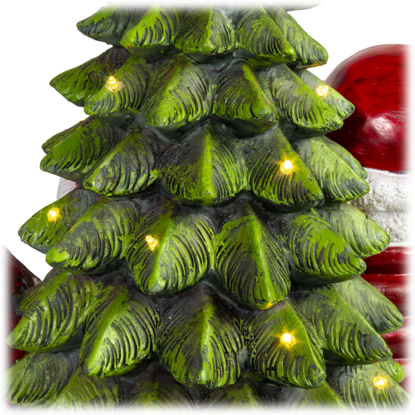 MorningSave: Kringle Express 20" Lit Resin Holiday Snowman Scene