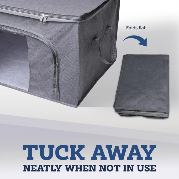 MorningSave: 6-Pack: ZOBER Clothes Storage with Lids and Handle