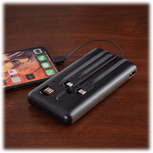 MorningSave: Lifestyle Advanced 10000mAh Power Bank with Charging Cables