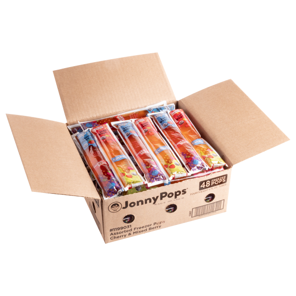 SideDeal: 48-Pack: JonnyPops Large 4oz Freezer Pops (Cherry & Mixed Berry)