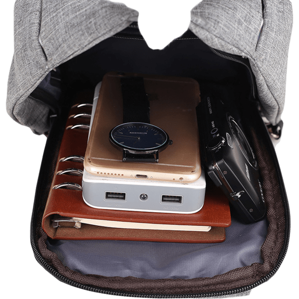 MorningSave: Anti-Theft Chest Bag with USB Charger