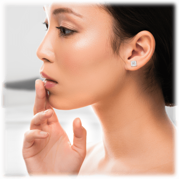 MorningSave: Savvy Cie 14K Solid Gold Post 4.00 TCW And Princess Cut ...