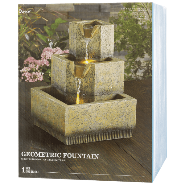 MorningSave: Darice Geometric Water Fountain