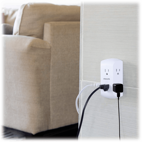 SideDeal: 4-Pack: Philips 6-Outlet Extender