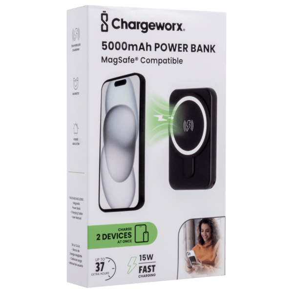 SideDeal: Chargeworx 5,000mAh Magnetic Wireless Power Bank