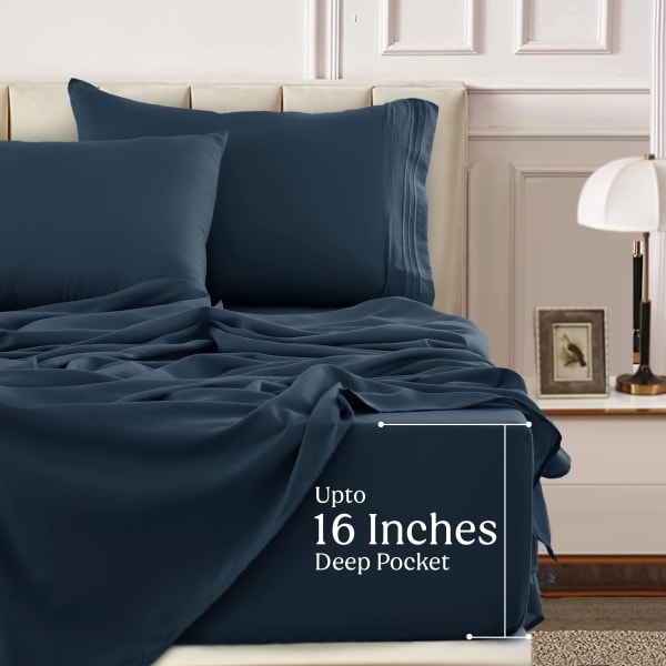 SideDeal: Hannah Linen 6-Piece 1800 Series Premium Sheet Set