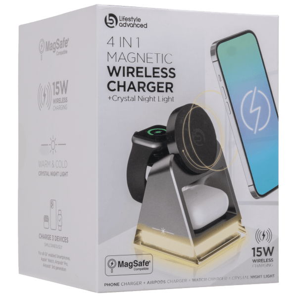 MorningSave: Lifestyle Advanced 4-in-1 Wireless Night Light Charging ...